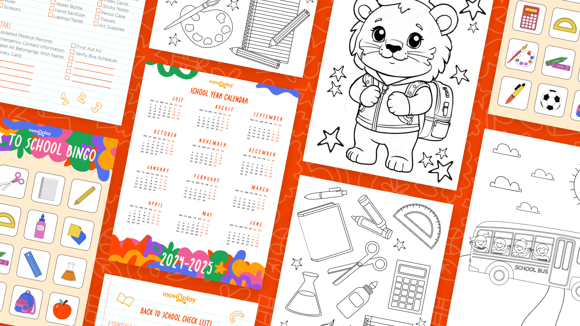 Free Back-to-School Printables to Kickstart an Awesome Year! – Move2Play