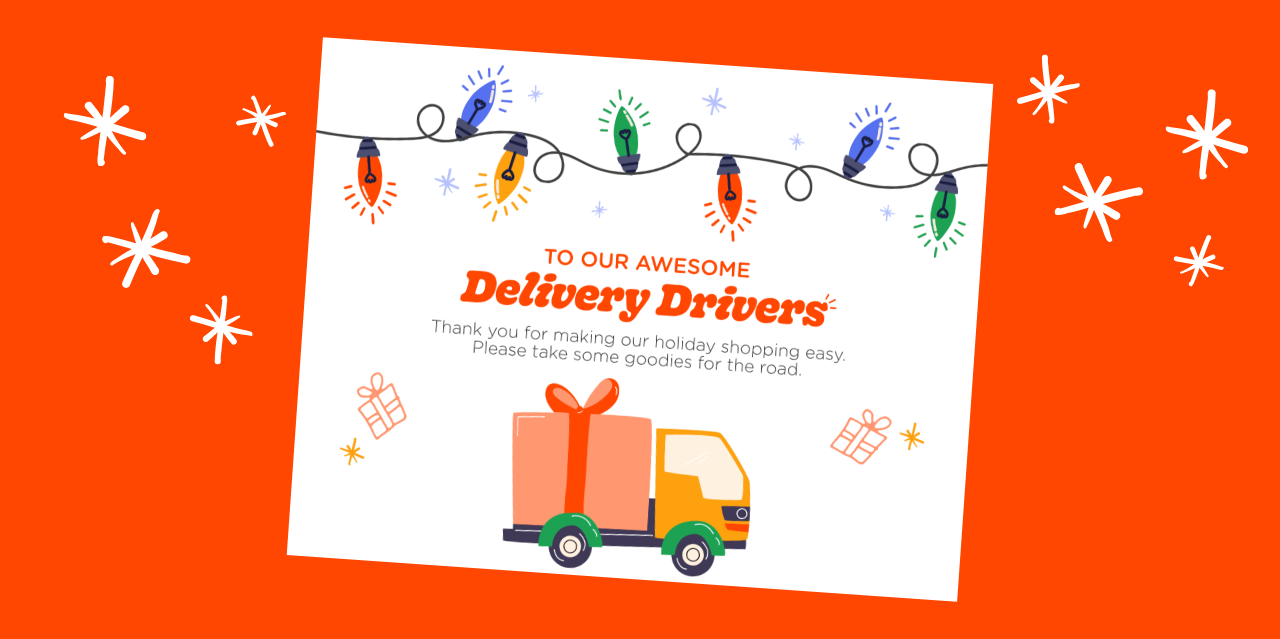 Holiday Cheer: Free Printable Cards for Delivery Drivers – Move2Play