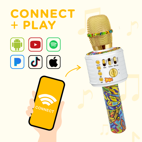 Motown Magic Karaoke Microphone - Gold – Move2Play