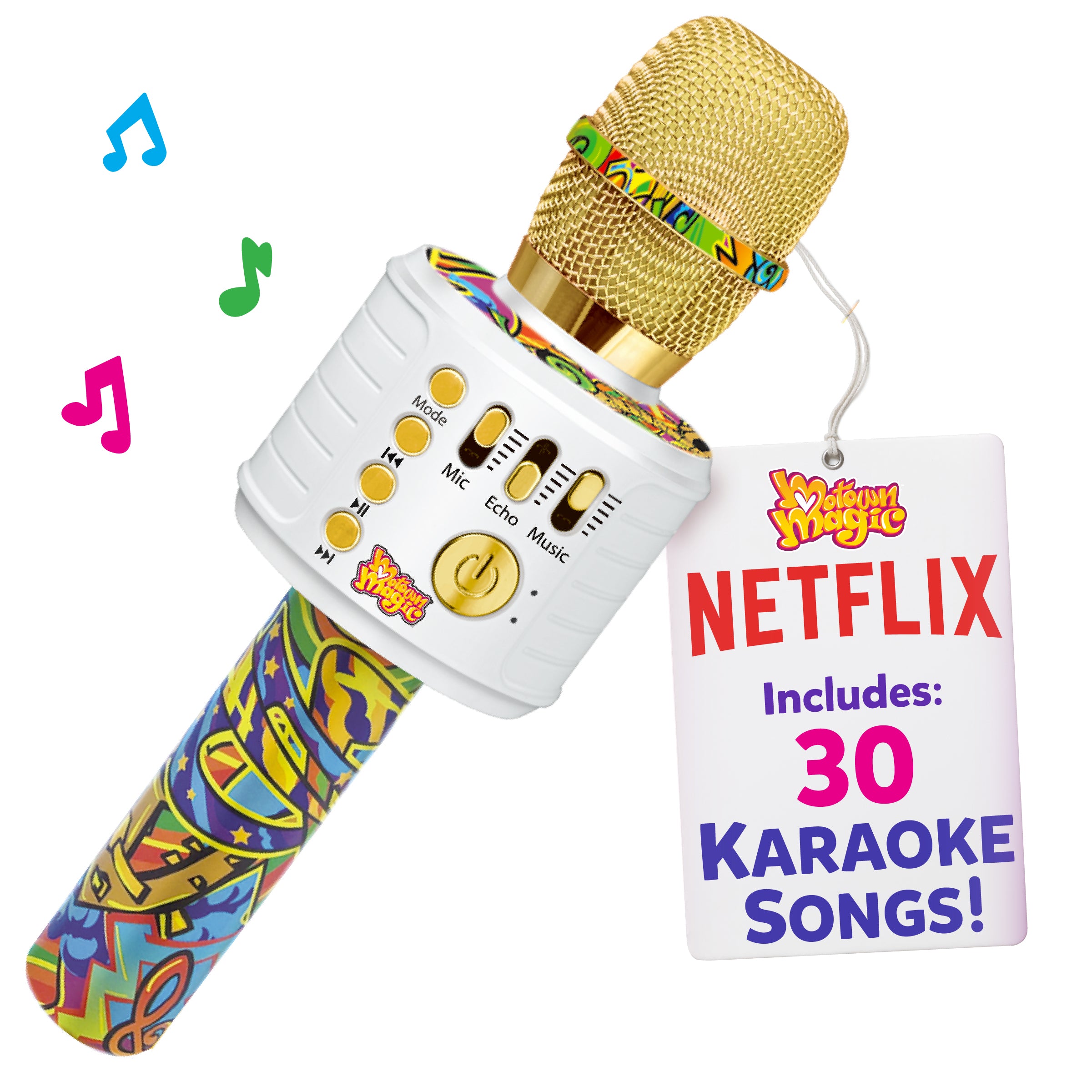 Motown Magic Karaoke Microphone - Gold – Move2Play